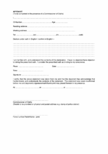 Download SAPS Affidavit Template (PDF) | Govnet