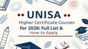UNISA Applications 2026: Higher Certificate Courses & How to Apply | Govnet